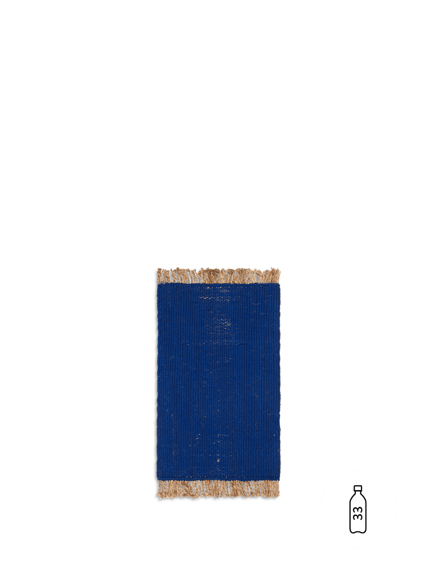 Block Mat in Bright Blue/Natural by Ferm Living